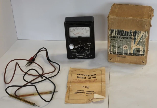 VINTAGE MULTIMETER WITH Box Complete KYORITSU ELECTRONIC INSTRUMENTS TK ...