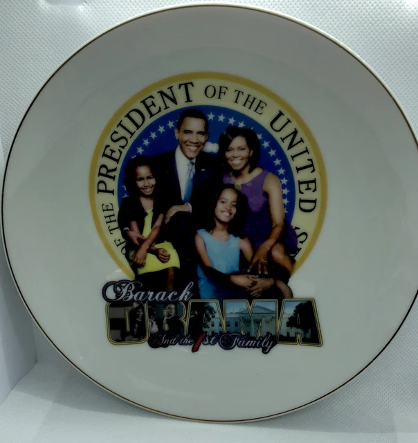 BARACK OBAMA 44TH President First Family Commemorative Collector gold ...