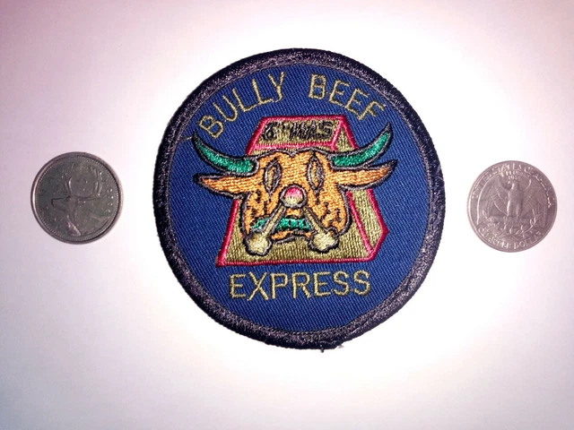 VINTAGE USAF 6TH Military Airlift Squadron Bully Beef Express Patch ...