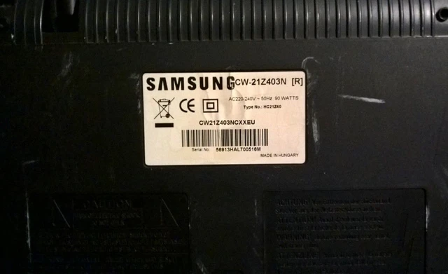 21 INCH SAMSUNG Plano CRT TV CZ-21A083N - Retro Gaming SCART AV(No ...