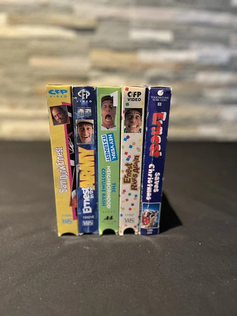 LOT OF 5 Ernest VHS RARE Slam Dunk, In the Army, Hey Vern, Rides Again,Christmas $99.95 ...