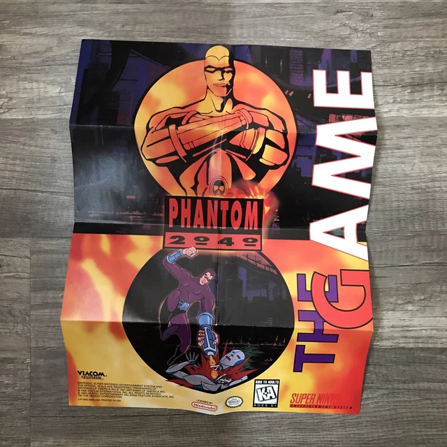 PHANTOM 2040 POUR Super Nintendo SNES Affiche Pas de Jeu EUR 9,19 ...