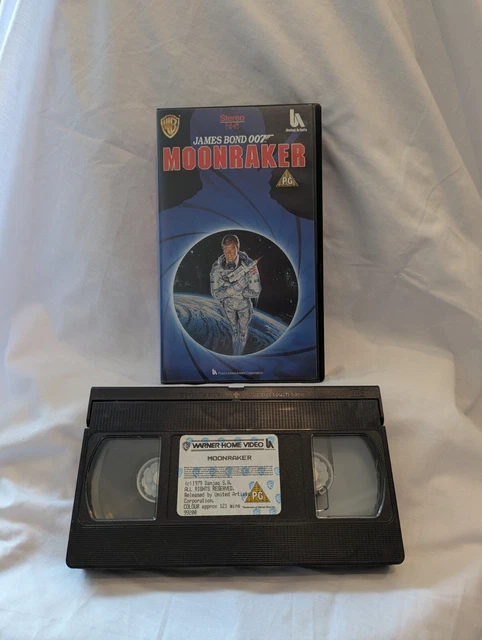 JAMES BOND 007: Moonraker (VHS, 1989 Release, Rare Cover) £9.99 ...