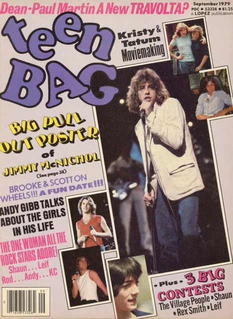TEEN BAG 9-79 - TATUM & KRISTY, BROOKE, JIMMY McNICHOL, ROLLERS, TODD ...