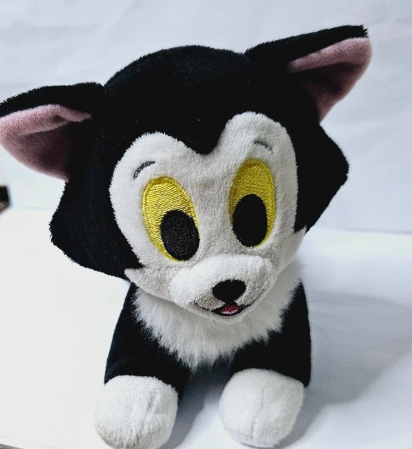 DISNEY PINOCCHIO FIGARO the Black Cat 7" Lying Down Soft Toy Plush £6. ...