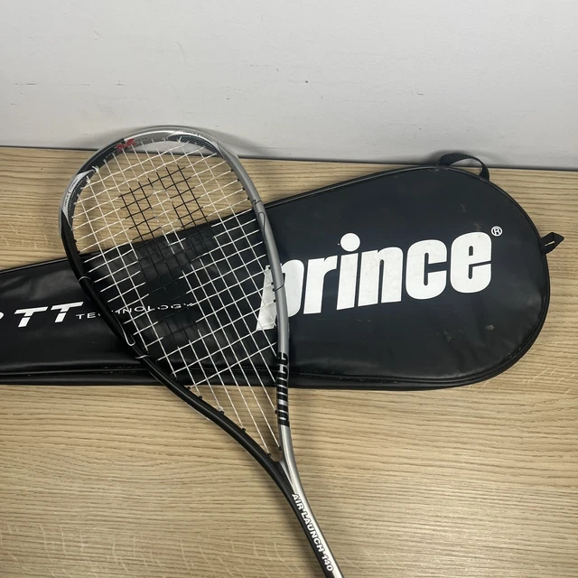 PRINCE AIR TT Air Launch 140 Black/Silver Squash Racket & Cover | FREE ...