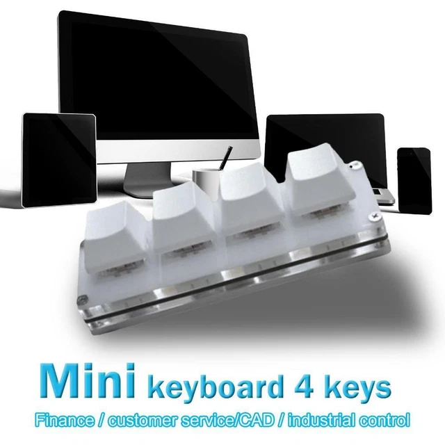 4-KEY USB MINI Mechanical Keyboard Custom Shortcut Keypad Programmable ... 4-KEY USB MINI Mechanical Keyboard Custom Shortcut Keypad Programmable ...