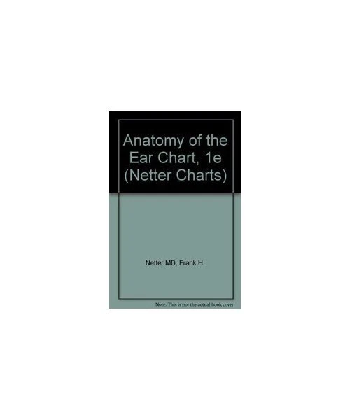 ANATOMY OF THE Ear Chart, Frank H. Netter, Icon Health Publications EUR ...