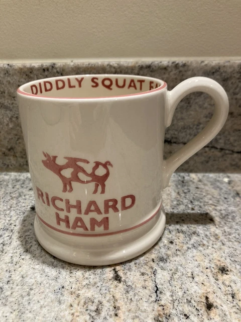 EMMA BRIDGEWATER DIDDLY Squat Farm Richard Ham 1/2 Pint Mug Brand New £ ...