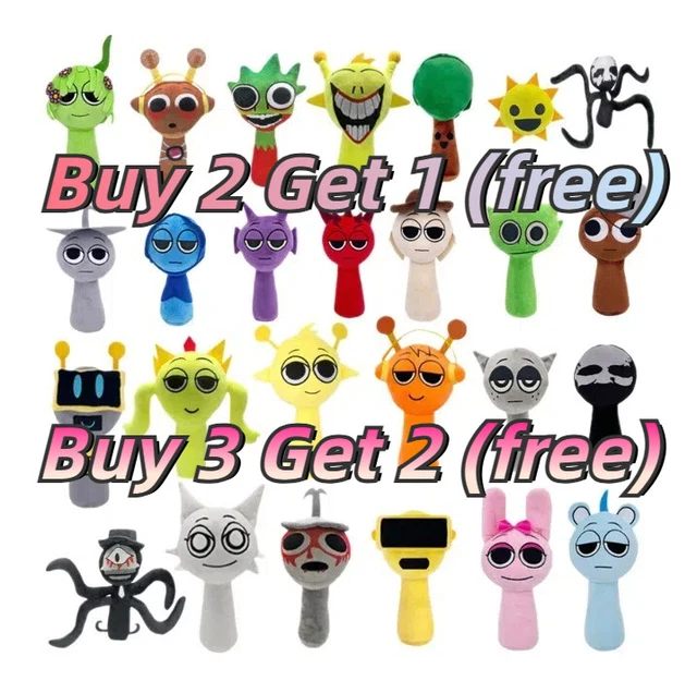 20CM SPRUNKI PLUSH Toy Simon Oren Winda Sprunki Character Doll Toy XMAS ...