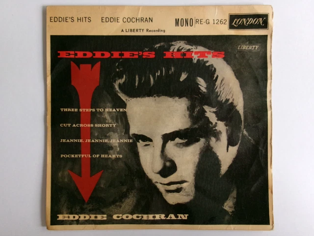 EDDIE COCHRAN EDDIE'S Hits Ep Three Steps To Heaven London American Re ...