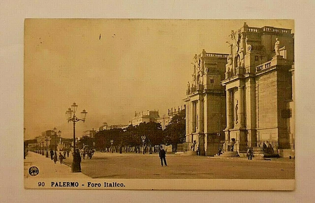 CARTOLINA PALERMO FORO italico fotografica formato piccolo n.90 '900 ...