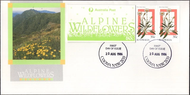 1986 AUSTRALIAN ALPINE Wildflowers Vending Machine 80c Booklet Set Of 4 ...