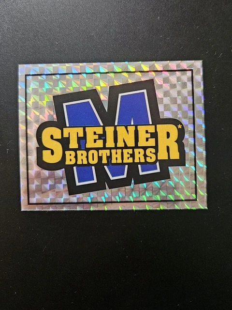 PACK FRESH STEINER Brothers Logo 1993 Hologram WWF Merlin WWE Wrestling ...