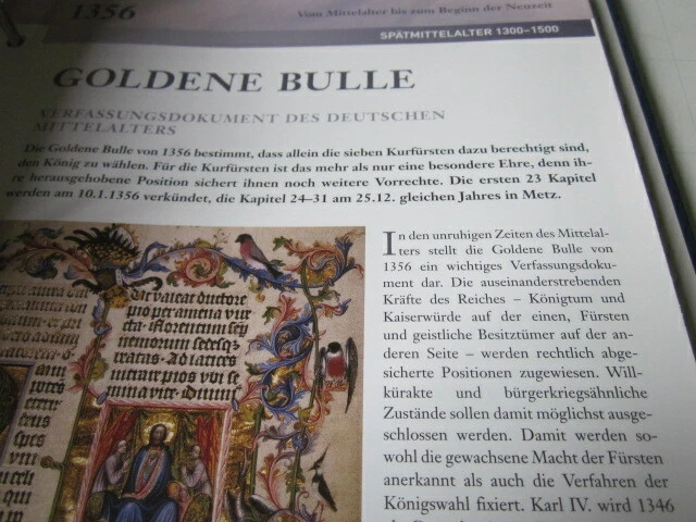 GESCHICHTE EUROPAS 476-1500 Spätmittelalter Die Goldene Bulle 1356 EUR ...