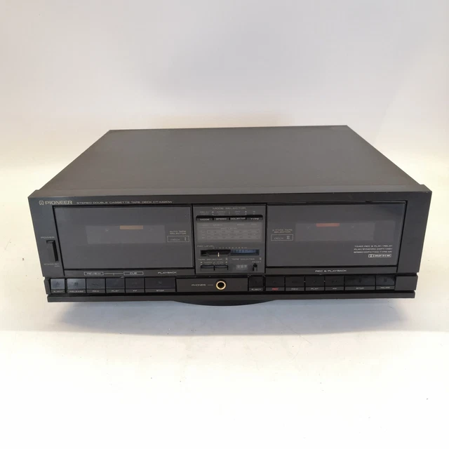 PIONEER CT-X420W STEREO Twin Cassette Tape Deck Player Recorder Hi Fi ...