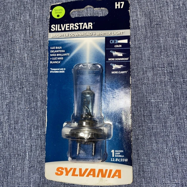 SYLVANIA H7 SILVERSTAR High Performance Halogen Headlight Bulb, 1 ...