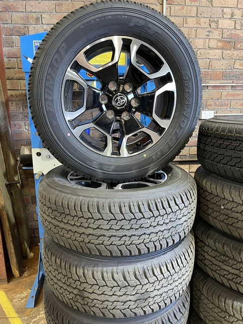 5X BRAND NEW GENUINE TOYOTA HILUX SR5 2021 18" Wheels & DUNLOP AT Tyres PRADO £828.69 - PicClick UK