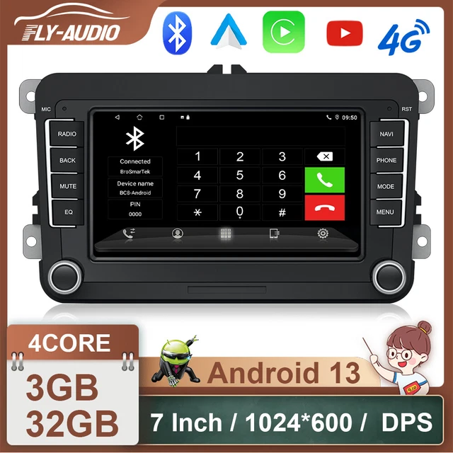 FOR VW GOLF MK5 MK6 7In Apple Carplay Car Stereo Radio Android 13 Auto GPS WiFi £109.99 ...