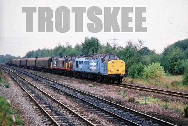 35MM SLIDE BR British Railways Diesel Loco Class 37 37501 Water Orton ...