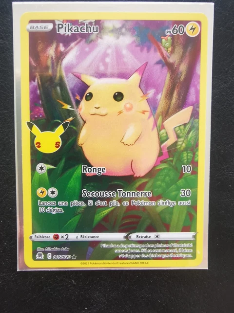 CARTE POKEMON - Pikachu 005/025 Holo Célébrations 25ans fr EUR 1,00 - PicClick FR