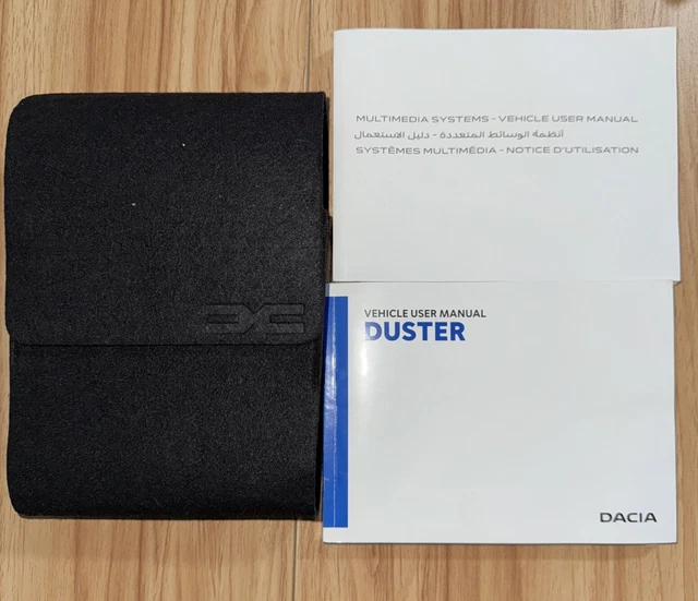 GENUINE DACIA DUSTER Owners Manual Handbook Service Book Wallet 2018 ...