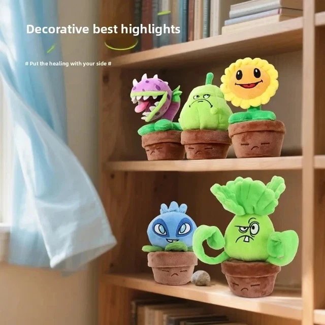 PLANTS VS ZOMBIES PVZ Flower Potted Plants Stuffed Plushie Plush Soft ...