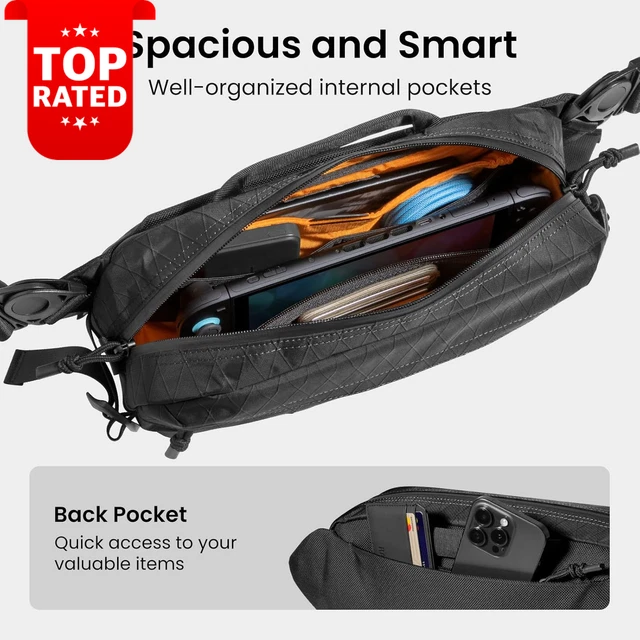 HEAVY-DUTY X-PAC SLING Bag for Nintendo Switch 2, Xbox Ally, Steam Deck ...