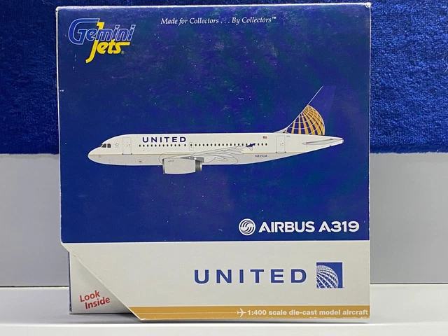 1/400 GEMINI JETS UNITED Airbus A319 NG Phoenix JC wings Aeroclassics £19.99 - PicClick UK