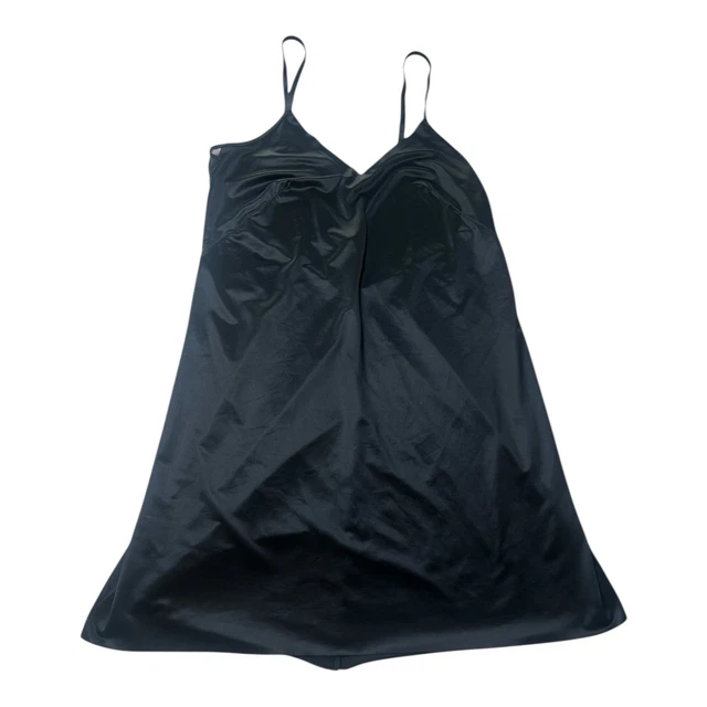 SPANX SATIN + Mesh Shaping Slip Dress Black XS Body Shaper Control £17. ...