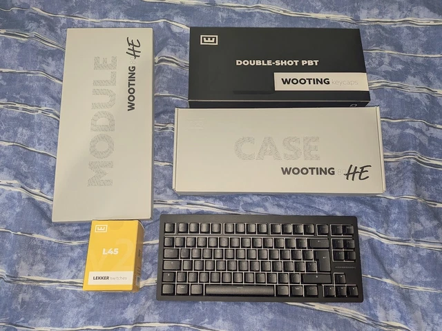 WOOTING 80HE HALL Effect, double shot pbt keycaps Lekker L45 v2, ISO UK ...