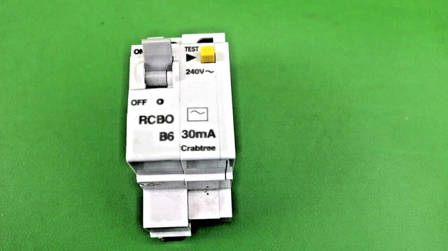 CRABTREE STARBREAKER 61/B0630 B6 30MA EINPOLIG RCBO TYP B (Y41) EUR 22,06 - PicClick DE