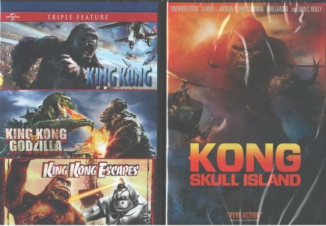 KING KONG 4 Pack-Peter Jackson's -teschio Island-Escapes-Vs Godzilla ...