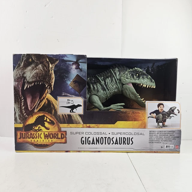 JURASSIC WORLD DOMINION Super Colossal Giganotosaurus 99+cm long Mattel ...