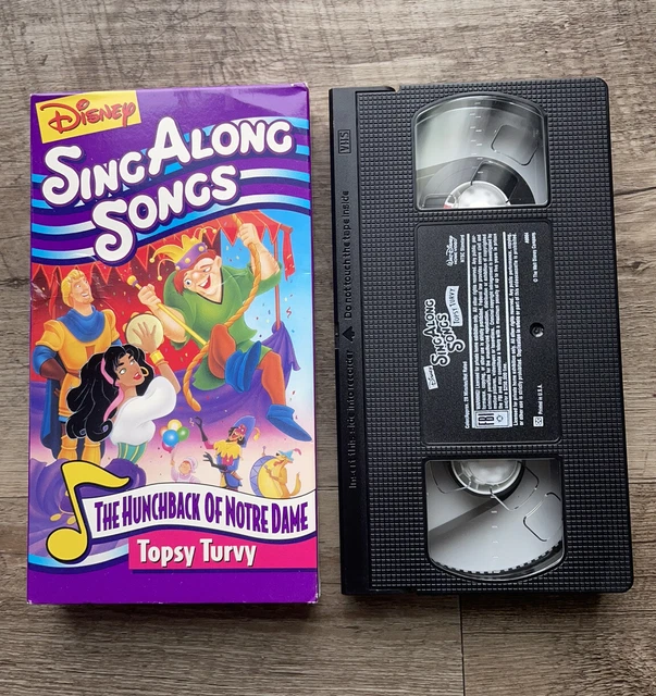 DISNEY SING ALONG Songs Topsy Turvy Hunchback of Notre Dame VHS 1996 $6 ...