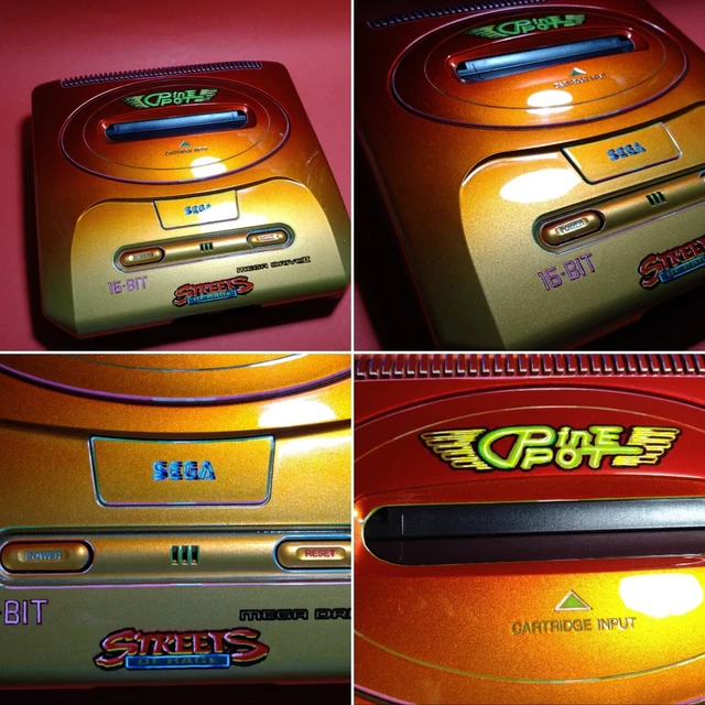 CUSTOM SEGA MEGA Drive 2 Genesis 2 Konsole STREETS OF RAGE Themen EUR ...