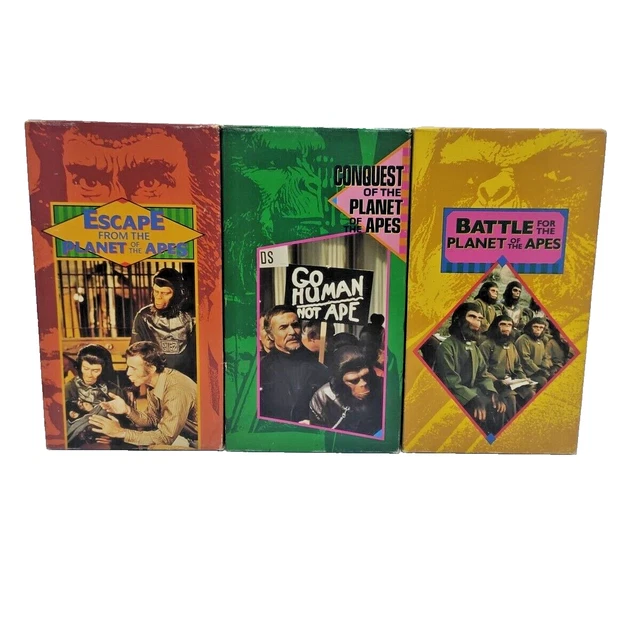 PLANET OF THE Apes Conquest, Escape, Battle For, 3 VHS Lot $9.00 ...