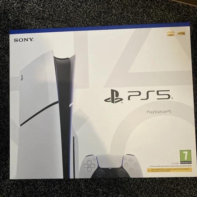 PS5 PLAYSTATION 5 Slim Blu-Ray Disc 1TB Game Console White Brand New ...
