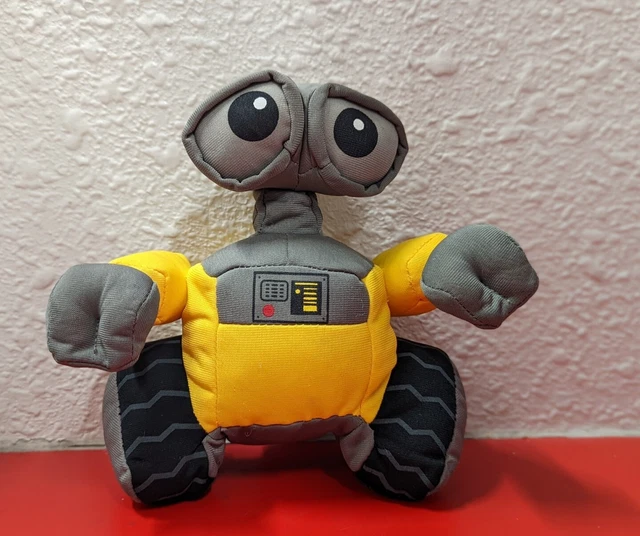 DISNEY STORE PIXAR Wall-E Wall E Eva Eve Plush Robot 7"H Free S&H £18. ...