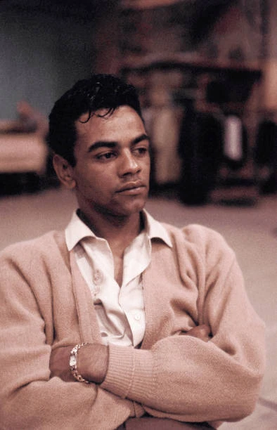 SINGER JOHNNY MATHIS in the studio Los Angeles 1958 Old Photo 4 EUR 6 ...