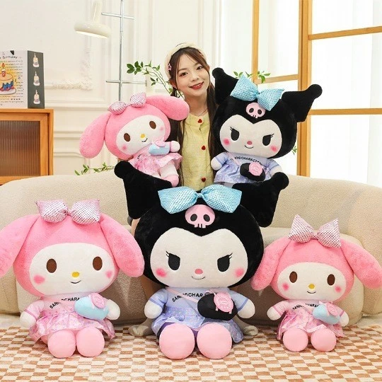 MY MELODY KUROMI Plush Toy Large Size With Pp Cotton Filling For Kids ...