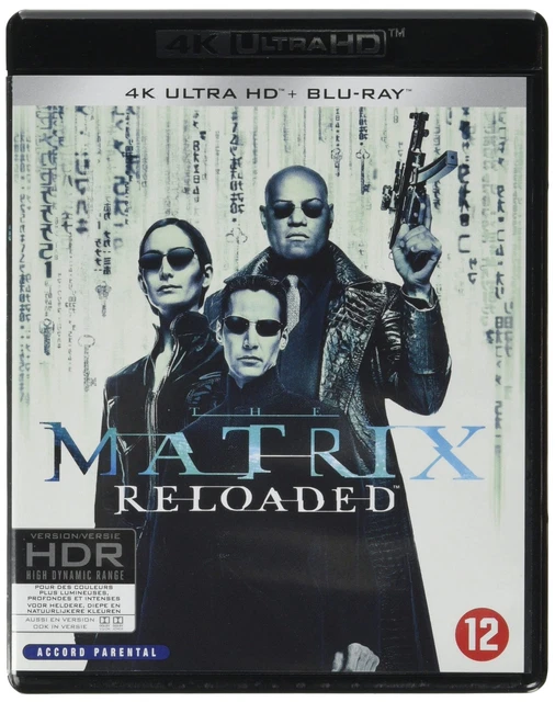 MATRIX RELOADED 4K ultra-hd (4K UHD Blu-ray) Keanu Reeves Laurence ...