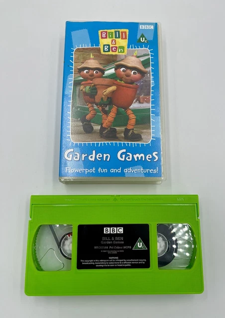 BILL & BEN VHS Garden Games Video Cassette Tape - BBC 2001 PAL - VC188 ...