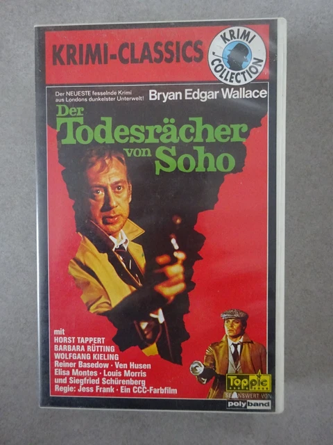 VHS - EDGAR WALLACE - DER TODESRÄCHER VON SOHO - Horst Tappert EUR 9,00 ...