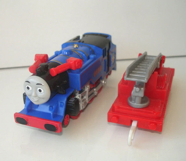THOMAS THE TANK Engine Belle Blue Motorised Train + Red Crane Kids Toy ...