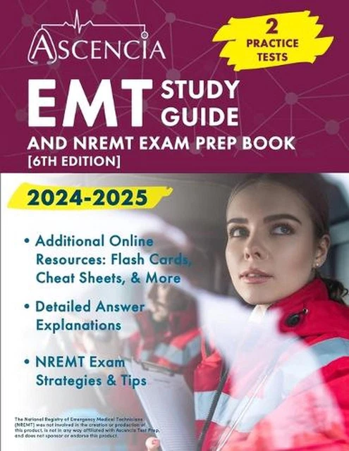EMT STUDY GUIDE 2024-2025: 2 Practice Tests and NREMT Exam Prep Book ...