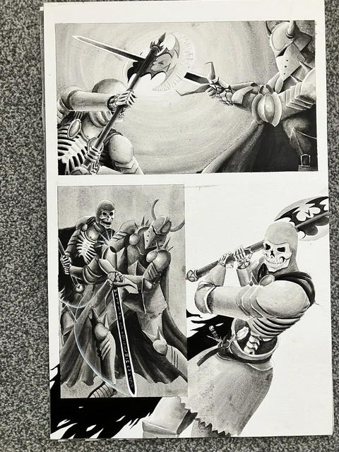 ORIGINAL COMIC ART The Damned Knight A3 Gothic Horror £21.50 - PicClick UK