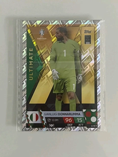 TOPPS MATCH ATTAX Euro 2024 Germany Card Uxi1 Donnarumma Ultimate Xi ...