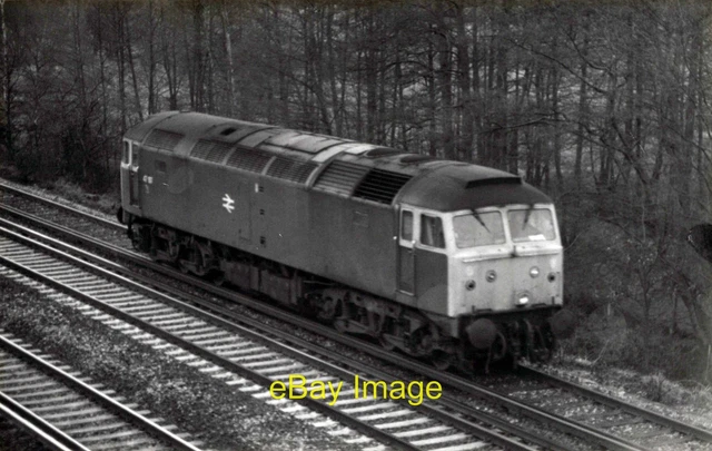 PHOTO RAILWAY 6X4 Class 47 47157 Light Engine through Bramshot 28/3/87 ...