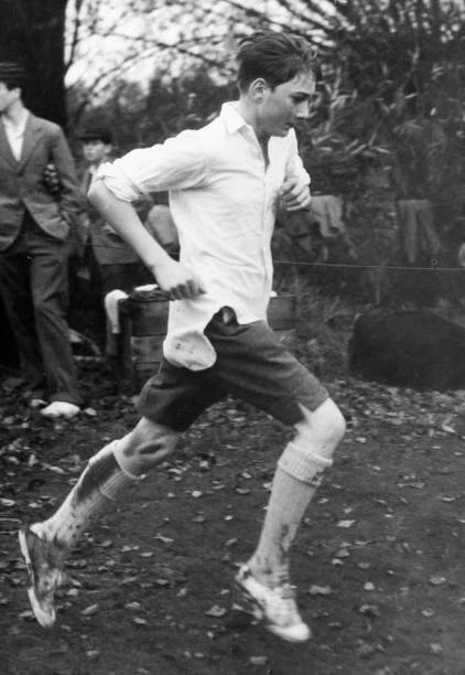 PRINCE WILLIAM OF Gloucester Running In The Junior Race 1957 Historic ...